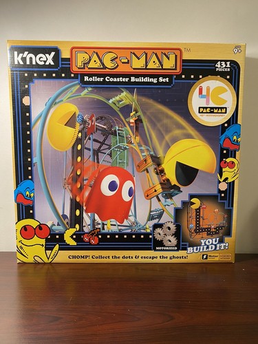 K'NEX Pac-man Roller Coaster Building Set 432 Parts Toy 40th ...