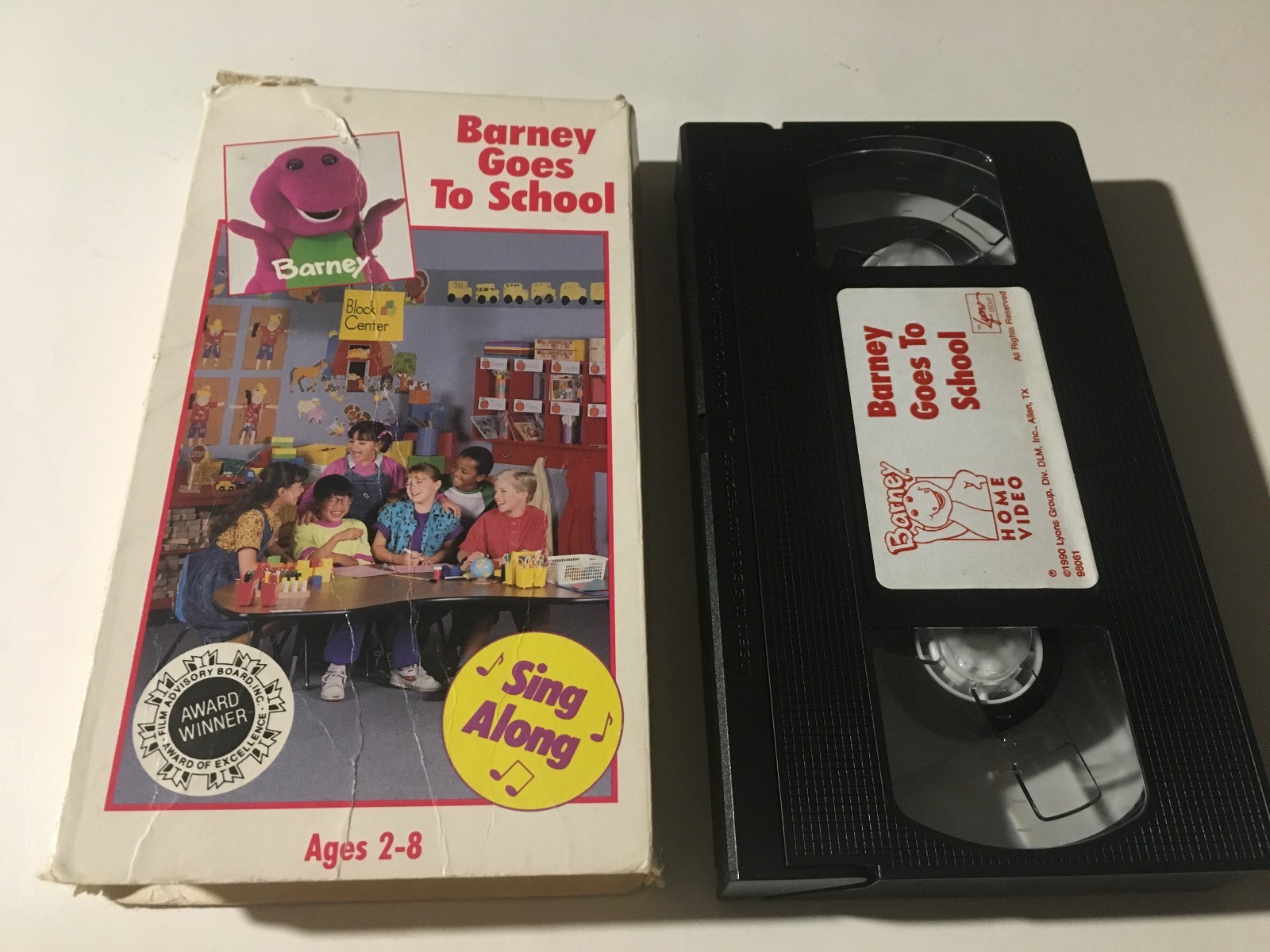 Barney Goes to School Vhs Tape Movie - Original Cover - Guaranteed-FREE ...