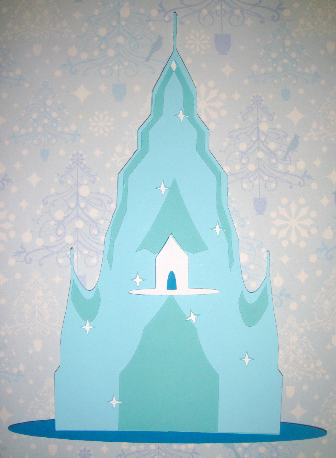 Frozen Elsa Castle Paper Die Cut Paper Doll Scrapbook Embellishment | eBay