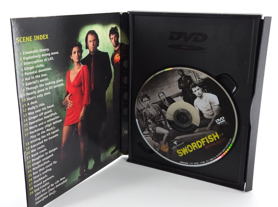 Swordfish DVD Video Movie John Travolta Hugh Jackman | eBay