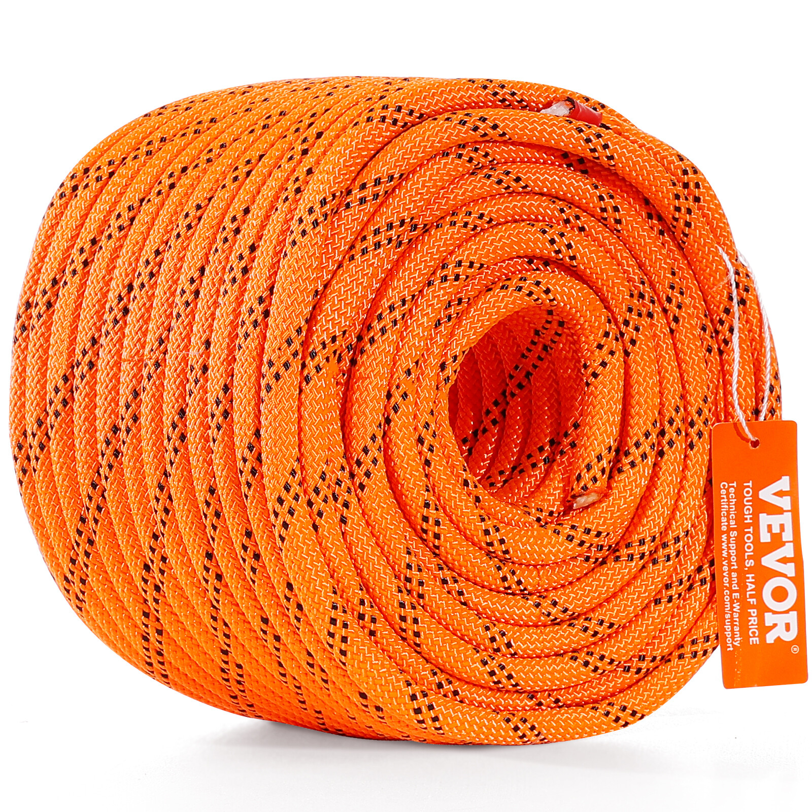 VEVOR Arborist Tree Climbing Rope Double Braid Polyester 3/8" x 120' 48 ...