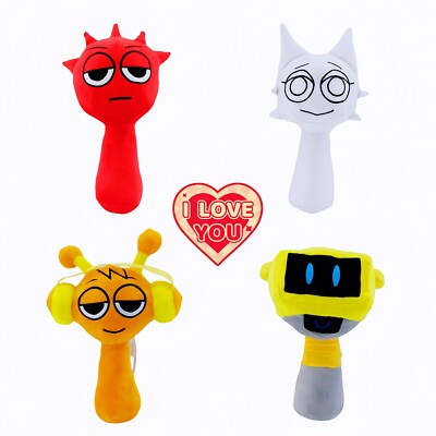 1/4PC Sprunki Plush Oren Sprunki Plush Sprunki Fun Bot Plush Dolls for ...