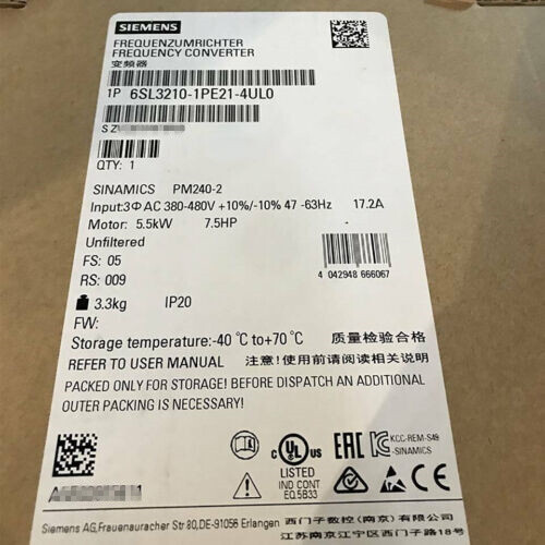 6SL3210-1PE21-4UL0 1PCS NEW SIEMENS 6SL3210-1PE21-4UL0 Power Module | eBay