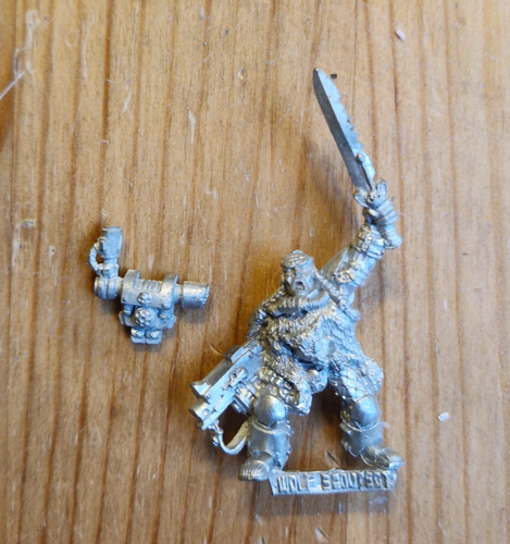 Wolf Scout Sergeant Space Wolves Marine Warhammer 40k Metal OOP 0005 ...