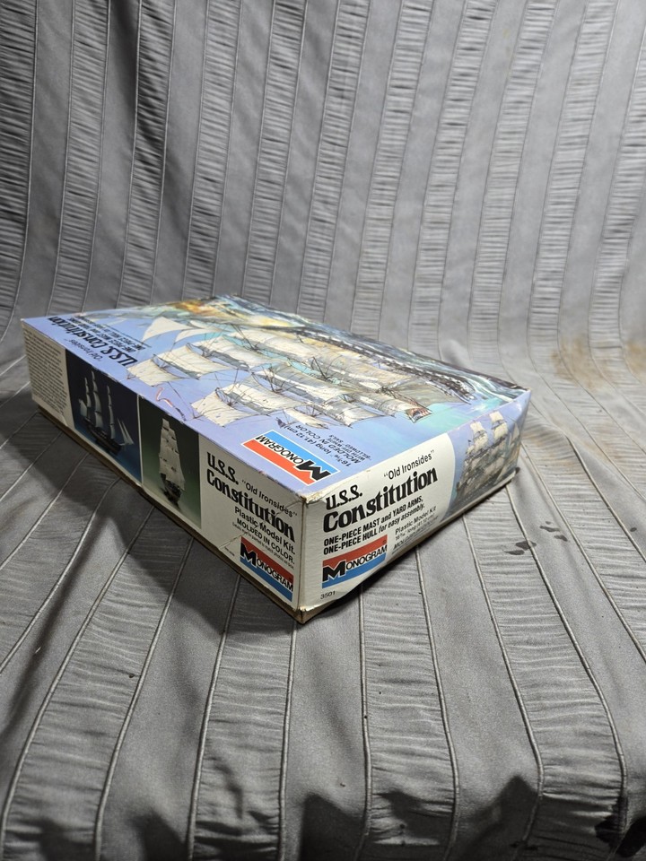 New Monogram Model Kit Ship USS Constitution 3501 Old Ironsides 16” 1: ...