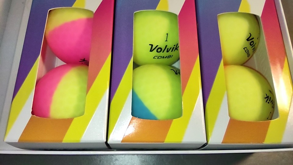 Volvik Vivid Combi Golf Balls - Matte Finish 7 Sleeves 21 Balls BRAND ...