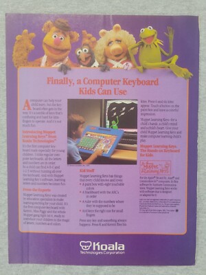 1984 Magazine Advertisement Page Muppet Learning Keys Koala Technologies Ad | eBay