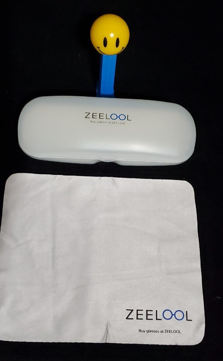 ZEELOOL Empty Eyeglass Hard Clamshell White Case with Cleaning Cloth | eBay