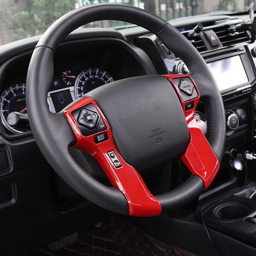 7x Red Central Control Steering Wheel GPS Dash Cover Trim Kit For ...