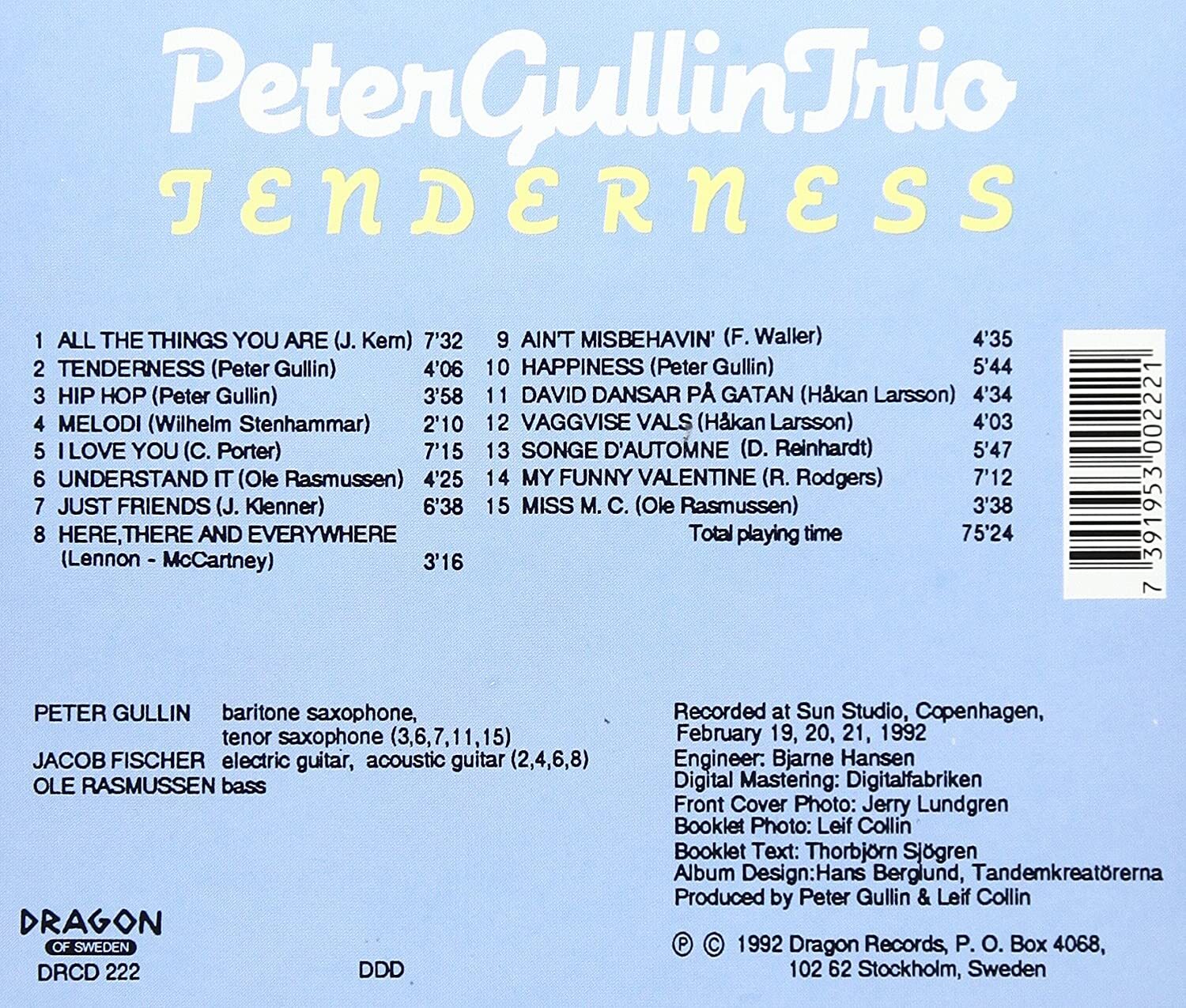 Peter Gullin Tenderness (CD) (UK IMPORT) | eBay