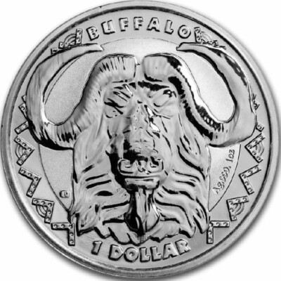 BUFFALO BIG FIVE 2023 1 oz Pure Silver BU Coin Sierra Leone Mintage of ...