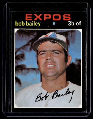 1971 Topps #157 Bob Bailey Montreal Expos EX+ Baseball Card *B293 | eBay