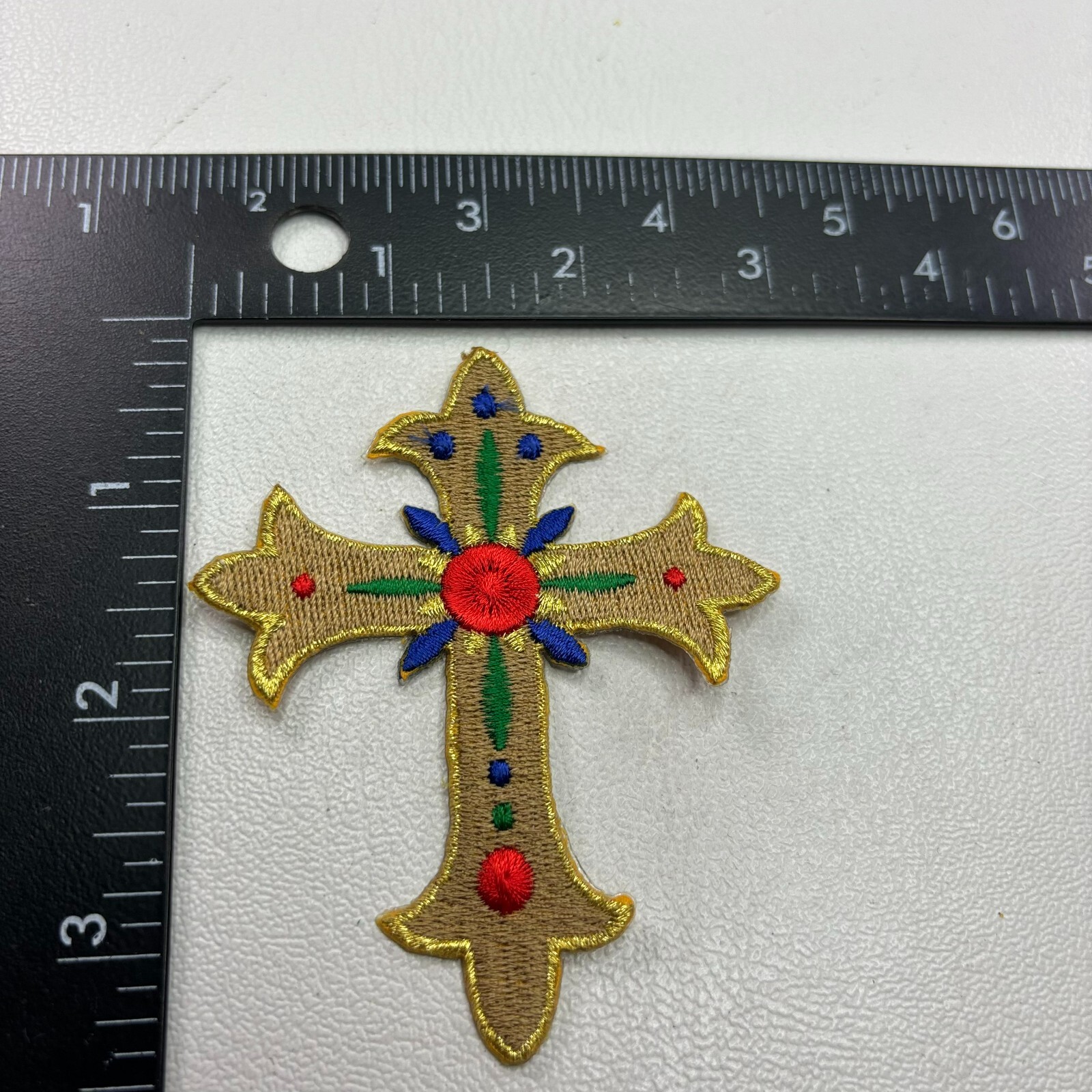 DECORATED ORNATE CHRISTIAN CROSS Patch 39E2 | eBay
