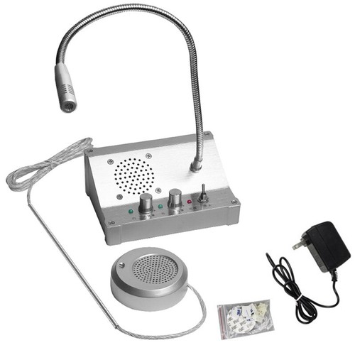 Dual-Way Talk Window Counter Intercom Speaker System Microphone for ...