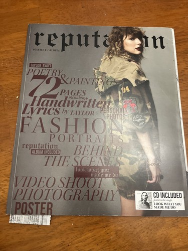Taylor Swift 2017 "Reputation" Limited Edition Magazine No CD, Has ...