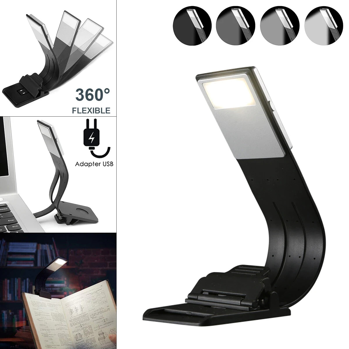 USB Rechargeable Book Light,for Kids Reading in Bed,LED Clip on Book ...