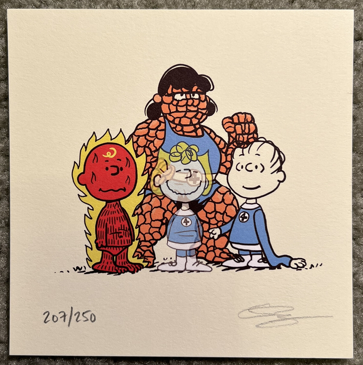 Fantastic Four Peanuts Charlie Brown Linus Movie Art Print Mondo Poster ...
