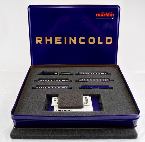 MARKLIN Z SCALE 81331 RHEINGOLD 4-6-2 STEAM ENGINE WITH 5 PASSENGER CAR ...