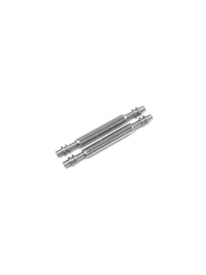 2 pcs Stainless Steel Watch Band Spring Bars Strap Pins 16mm Thickness ...
