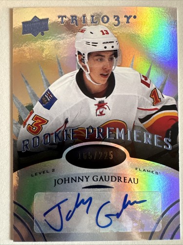 2014-15 Upper Deck Trilogy Rookie Premieres Johnny Gaudreau Radiant ...