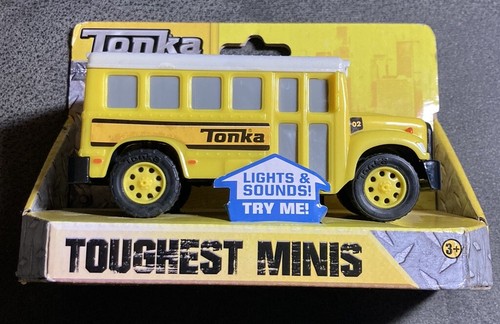 Tonka Toughest Minis Unified School District School Bus, Sound & Lights ...