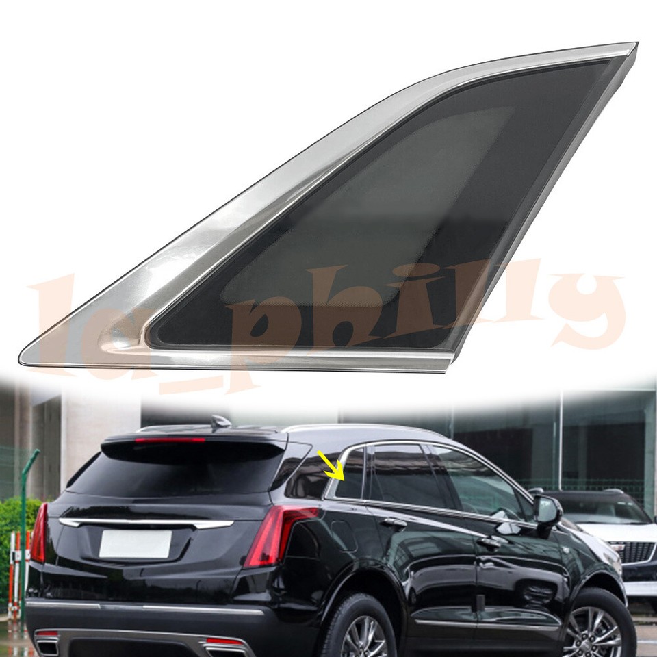 Rear Passenger Side Quarter Window Glass for 2017-2022 Cadillac XT5 3.6 ...