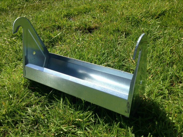 Galvanised Hanging Poultry Trough Feeder / Drinker 30cm for sale online ...