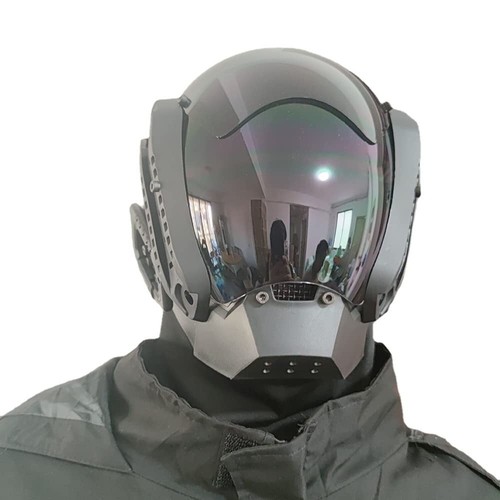KYEDAY Punk Mask Cosplay for Men, Mechanical Sci-fi Gear Cosplay ...