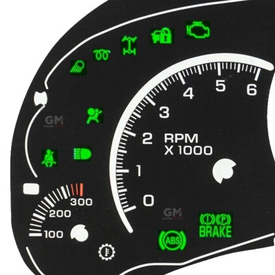 MIL Lights Warning Lights Green LED Kit for Chevy GMC Gauges 03 04 05 ...