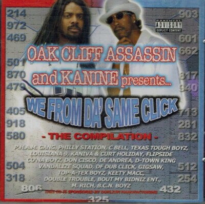 Oak Cliff Assassin ‎ Kanine We From Da' Same Click Rare Gangster Rap ...