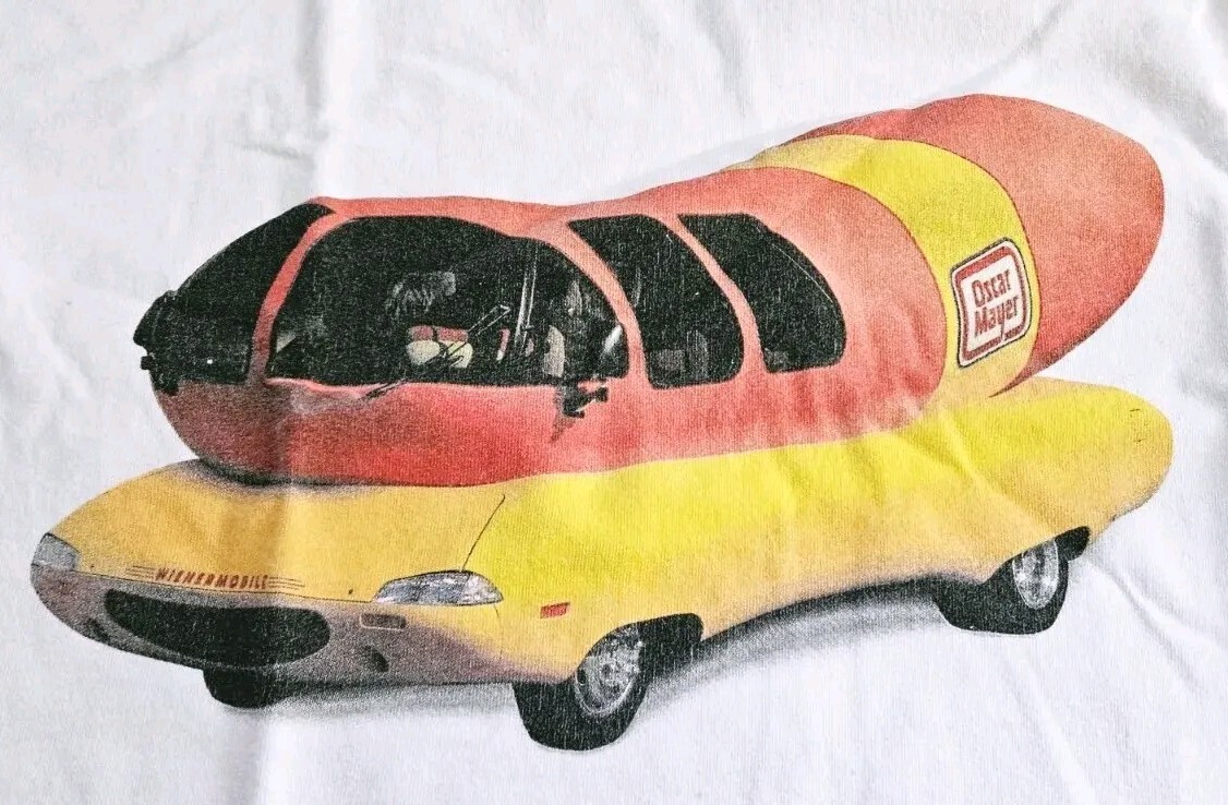 Rare Oscar Mayer Hot Dog Weiner Weiner Mobile T Shirt Large Glizzy | eBay