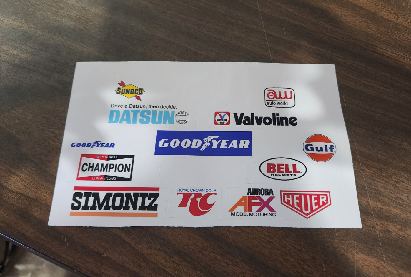 Aurora AFX Revamatic Grandstand Reproduction Stickers Die Cut! | eBay