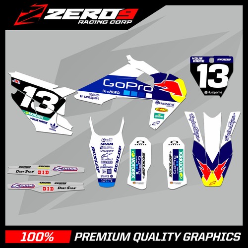 Custom MX Graphics Kit: HUSQVARNA Motocross Graphics TE FE TC FC TX FX ...