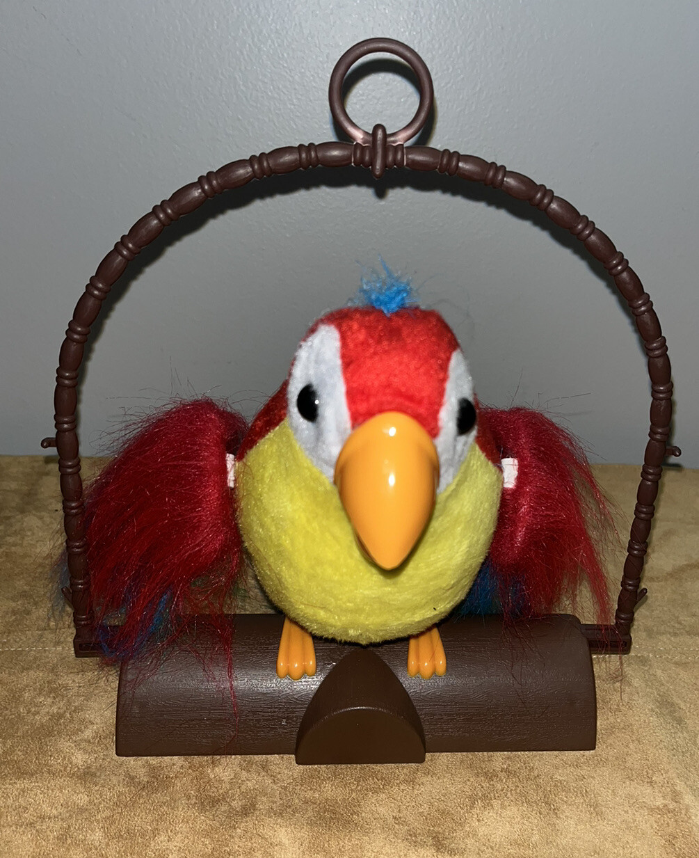 Vintage 1991 Gemmy Industries Pete The Repeat Talking Parrot Plush ...