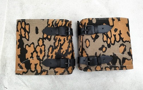 WW2 German AUTUMN OAK LEAF Camo camouflage army leggings puttee | eBay