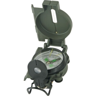 Explorer Compass OD-Green Metal Build With White Face Locking Lid ...