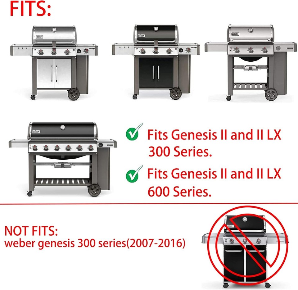🔥USED LOCAL PICKUP OHIO 7599 Cast Iron Griddle Weber Genesis II 300 II ...