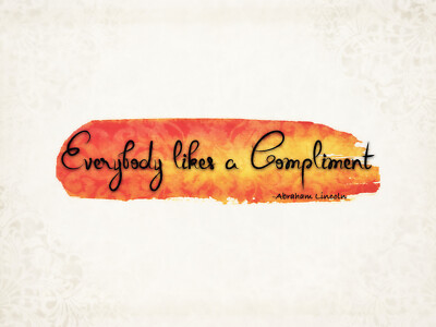 CANVAS Everybody Likes a Compliment 36x24 Textual Art | eBay