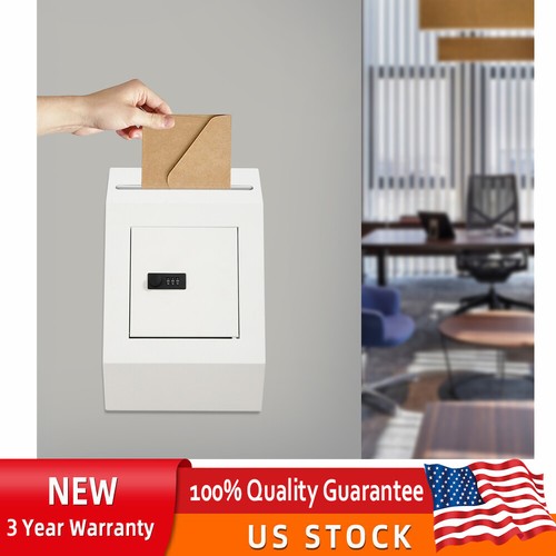 Heavy Duty Wall Mount Locking Deposit Drop Box Safe For Receiving ...