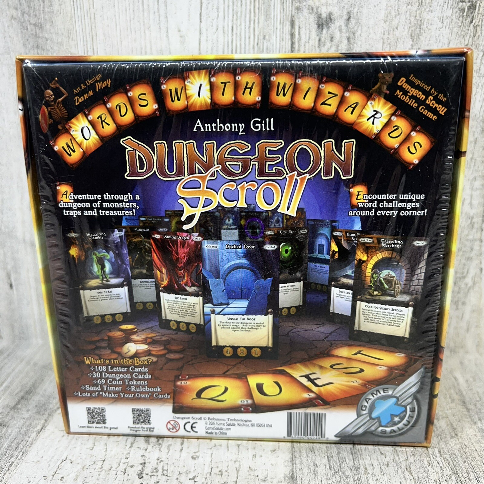 Factory Anthony Gill 2015 Salute Card Game Dungeon Scroll for sale ...