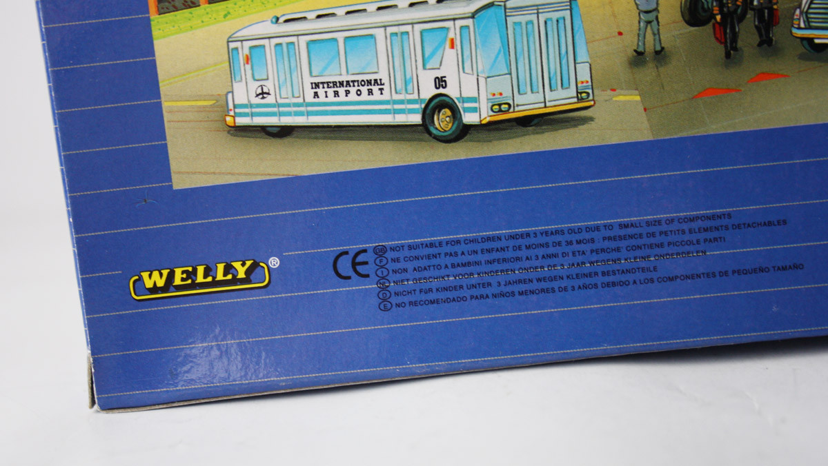 RARE VINTAGE 90'S WELLY DIE CAST AIRPORT PLAYSET 12 PCS PLANE BUS CAR ...