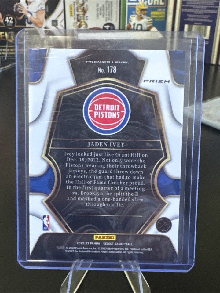 2022-23 Panini Select - Premier Level Jaden Ivey #178 Orange Flash ...