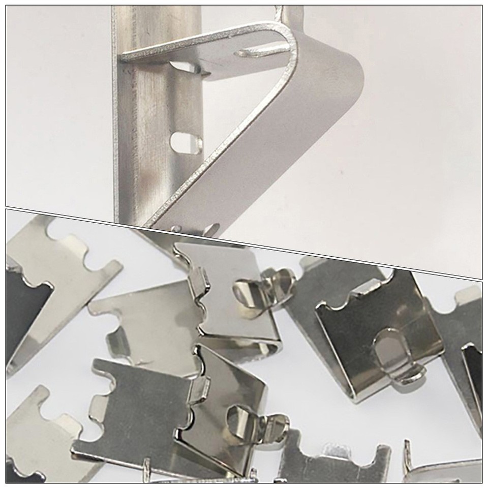 8Pcs Stainless Steel Portable Metal Refrigerator Clamp Hooks | eBay ...