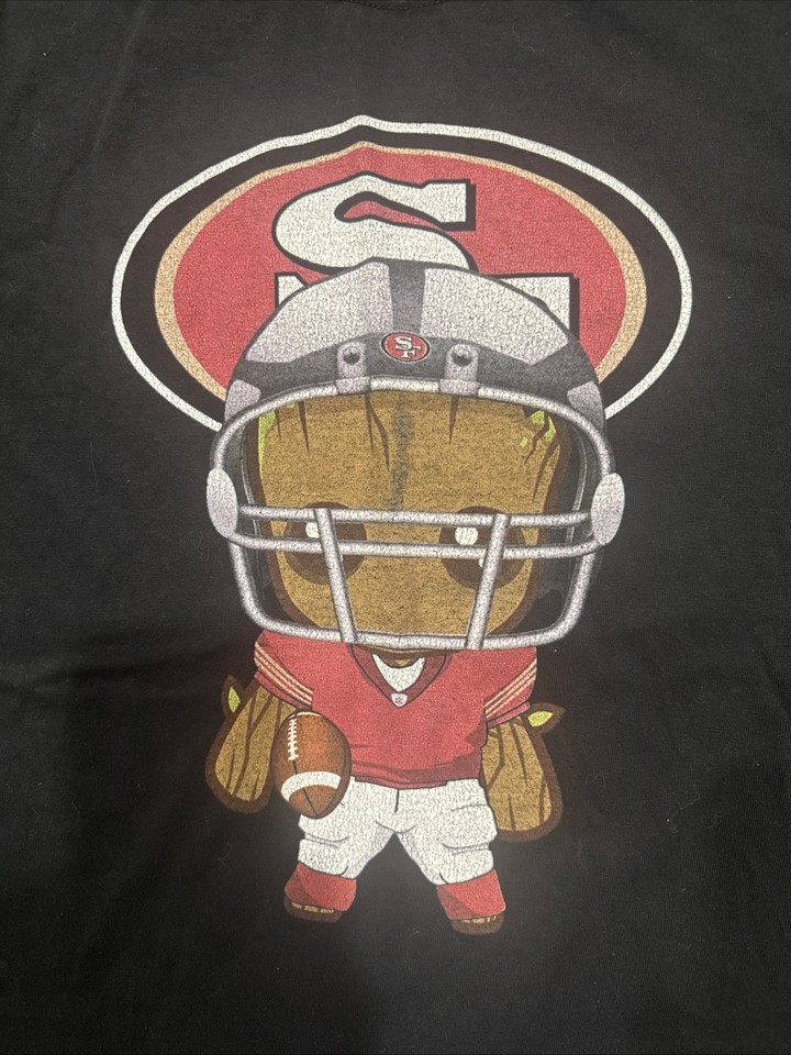 San Francisco 49ers Baby Groot Guardians Galaxy T-Shirt - Graphic Image ...