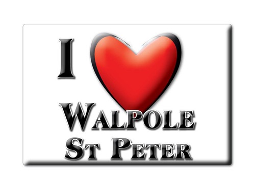 Walpole St Peter, Norfolk, England - Fridge Magnet I Love Souvenir Uk ...