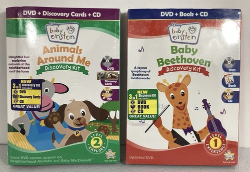 Baby Einstein Animals Around Me Baby Beethoven Discovery Kit DVD Cards ...