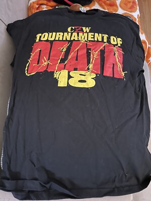 CZW Combat Zone Wrestling Tournament Of Death 18 2019 Shirt Large L TOD ...