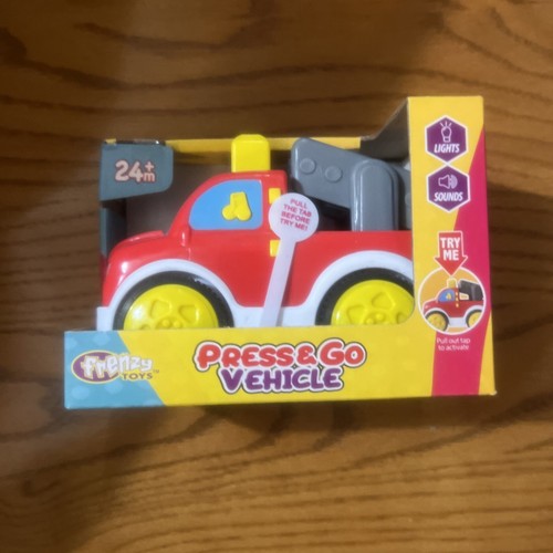 Frenzy Toyz Press & Go Vehicle Kids Toy Blue Truck with Lights and ...