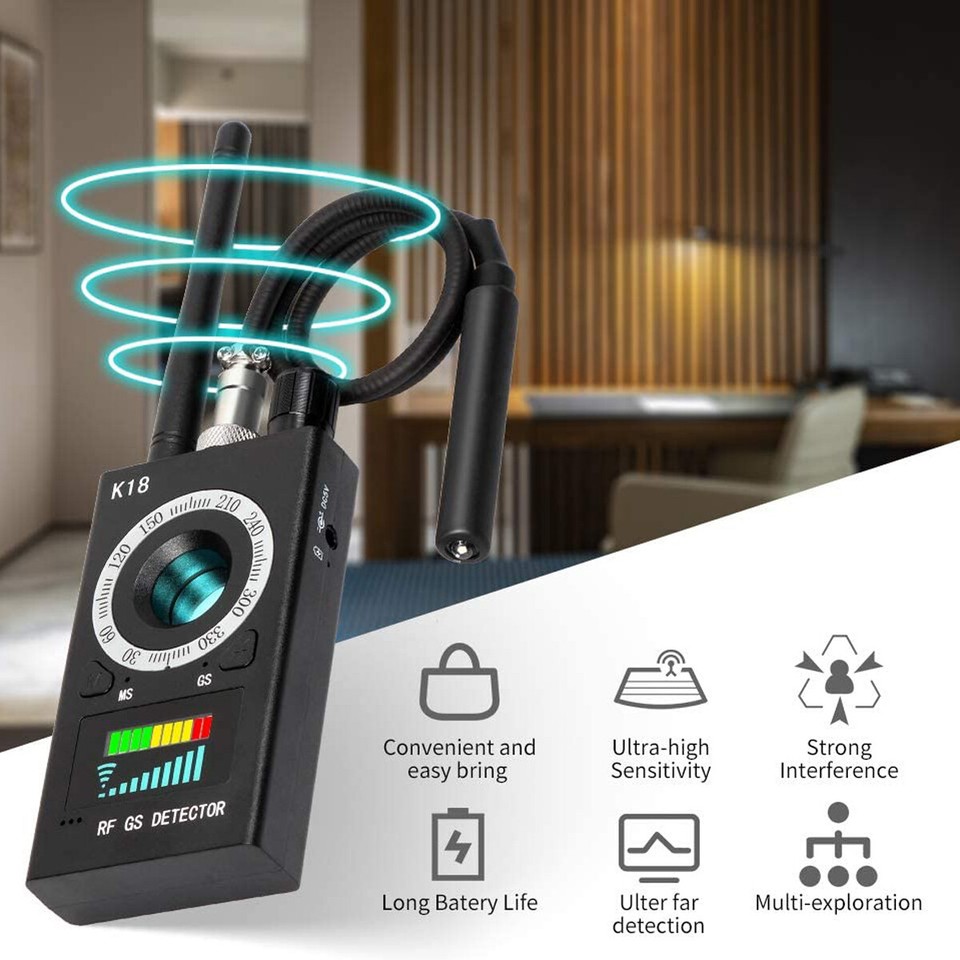 K18 Anti Spy Hidden Camera Detector Bug Detector Hidden Device Detector ...