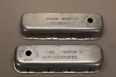 Aluminum big block Chevy BBC valve covers engraved Mark Horton ...
